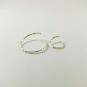 Large 9ct Gold Conch Hoop: Solid Gold Piercing Jewelry - Etsy