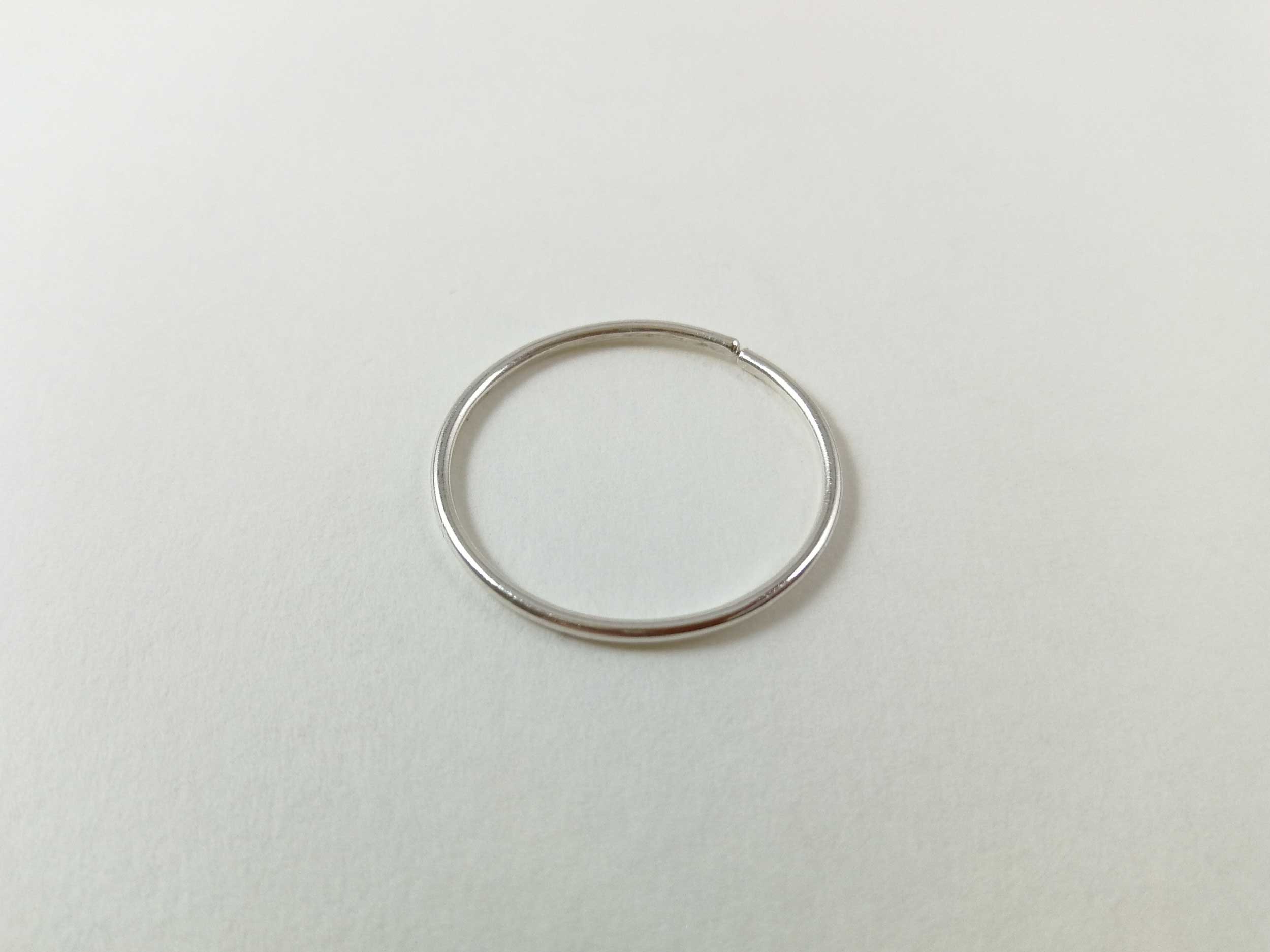 Smooth Silver Conch Hoop: Seamless Cartilage Piercing - Etsy