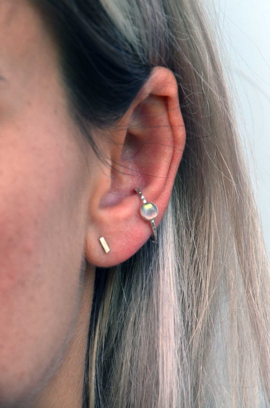 Labradorite Conch Hoop 16g Conch Ring Gemstone Conch Earring Conch ...