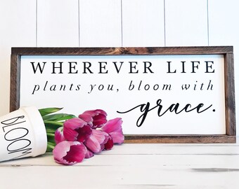 Bloom with grace | Etsy