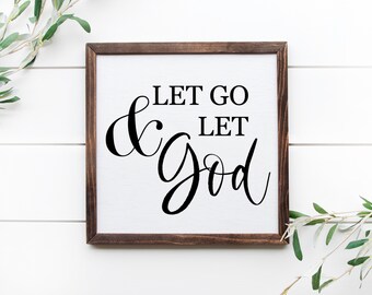 Let Go Sign - Etsy