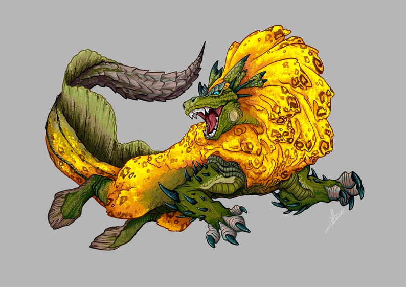Monster Hunter ROYAL LUDROTH Art Print - Etsy