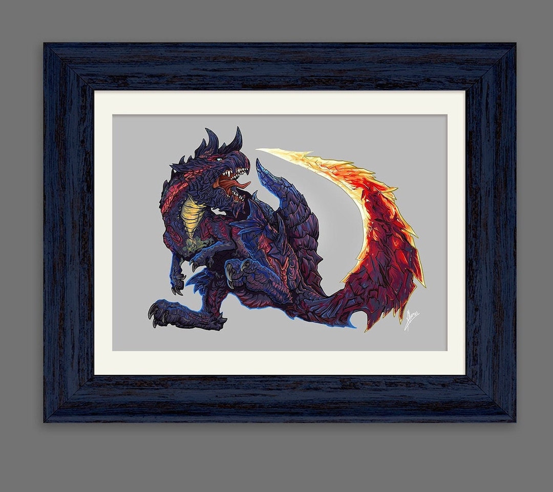 Monster Hunter GLAVENUS Art Print - Etsy