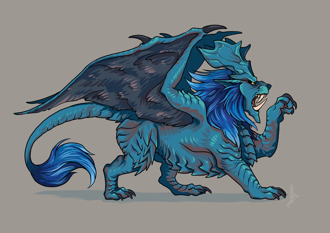 Monster Hunter LUNASTRA Art Print - Etsy