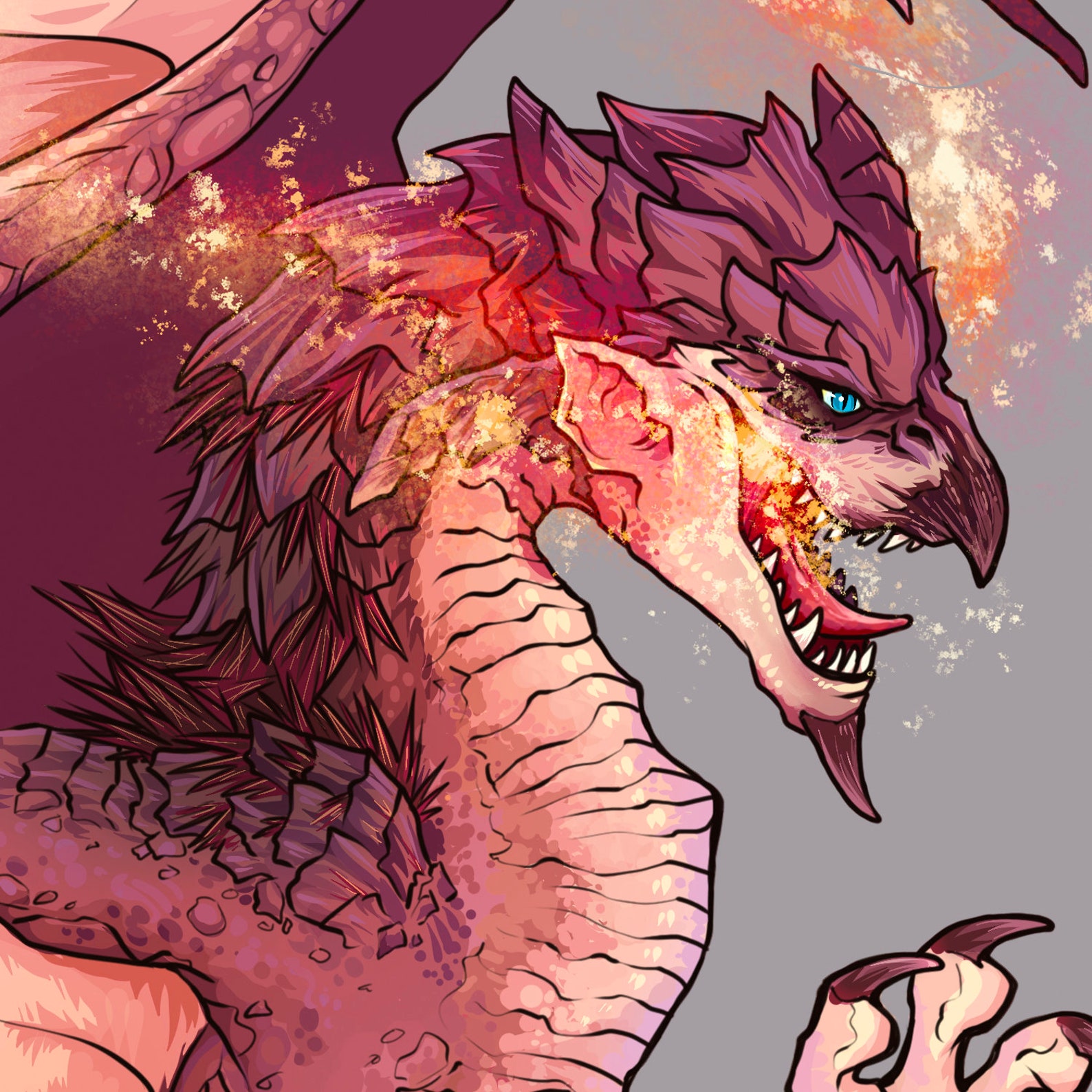 Monster Hunter PINK RATHIAN Art Print - Etsy UK