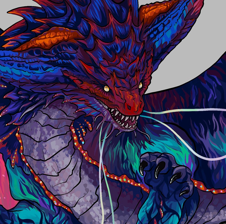 Monster Hunter NAMIELLE Art Print Poster Fanart - Etsy