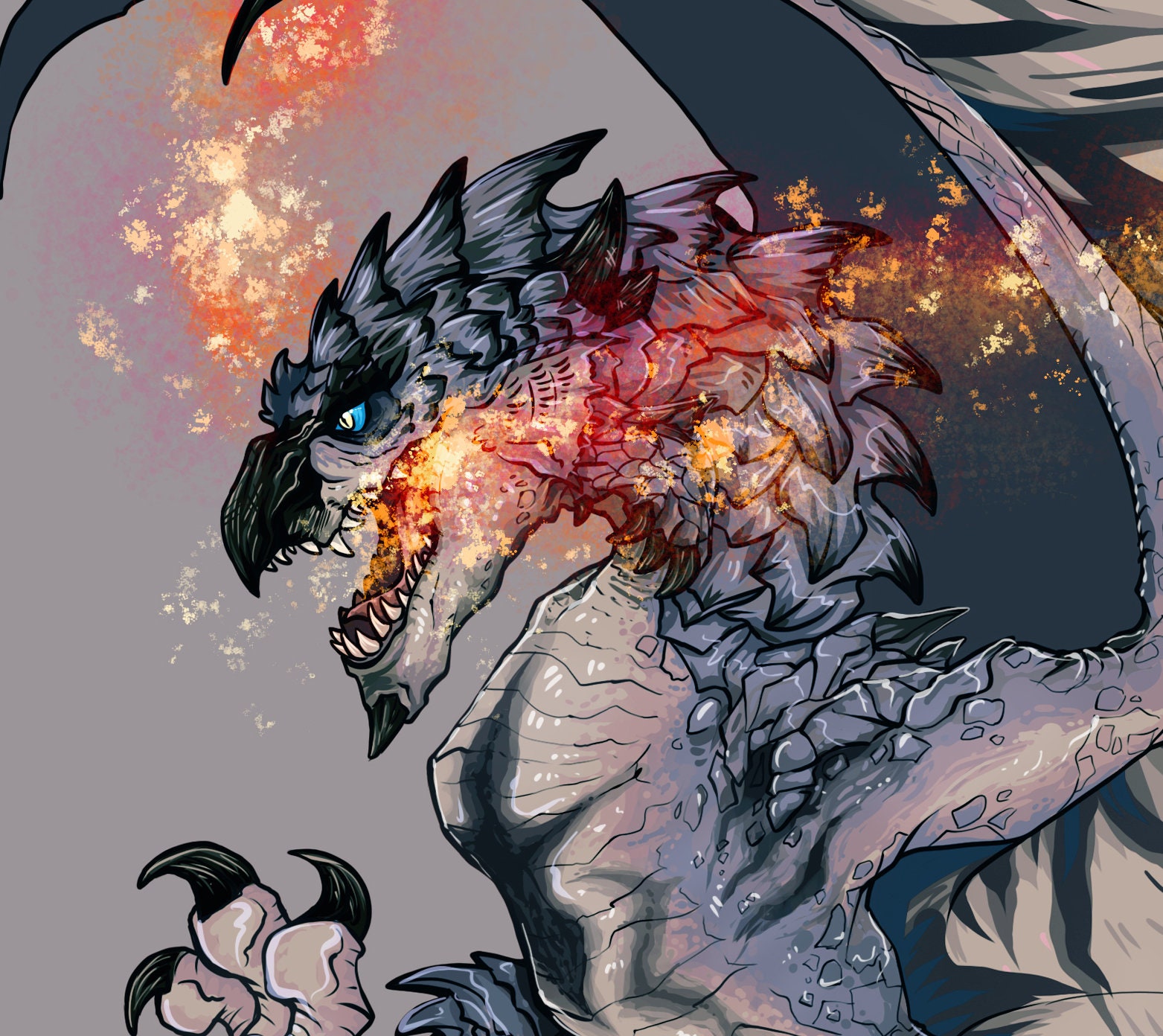 Monster Hunter SILVER RATHALOS Art Print Poster Fanart - Etsy UK
