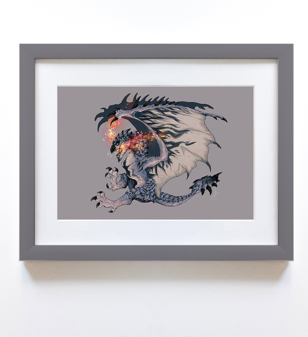 Monster Hunter SILVER RATHALOS Art Print Poster Fanart - Etsy