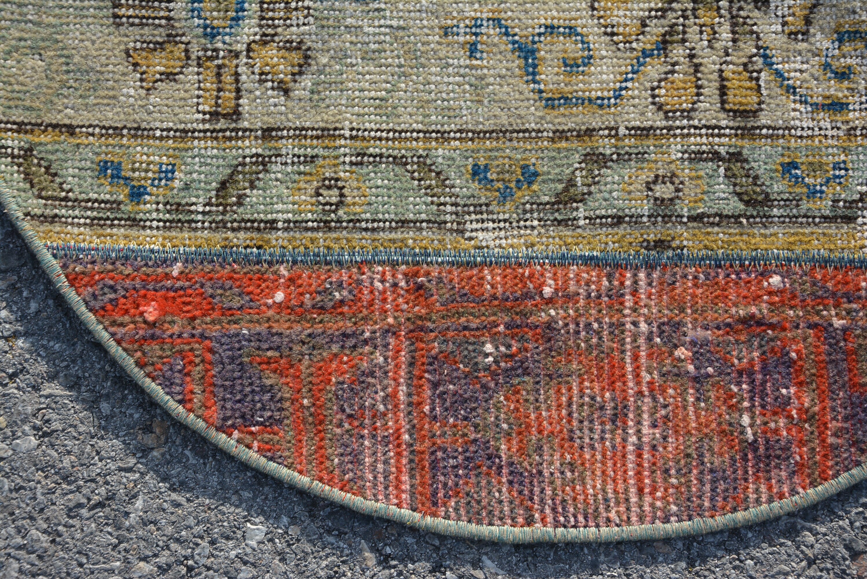 Turkish Rug Round Rug 2.2x2.2 ft Oriental Rug Circle Rug | Etsy