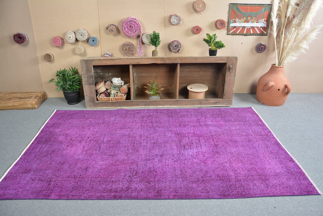 Turkish Rug, Vintage Rug, 4.9x8 Ft Area Rugs, Oushak Rug, Rugs for ...