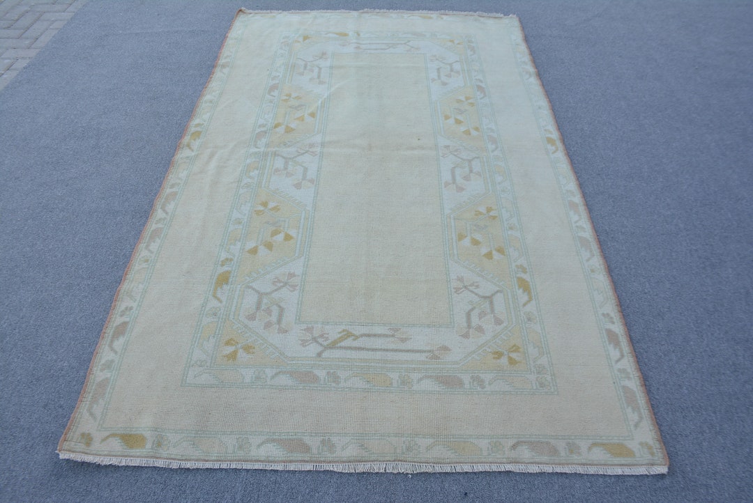 Vintage Rug, 4.6x7.7 Ft Area Rugs, Rugs for Dining Room, Turkish Rug ...
