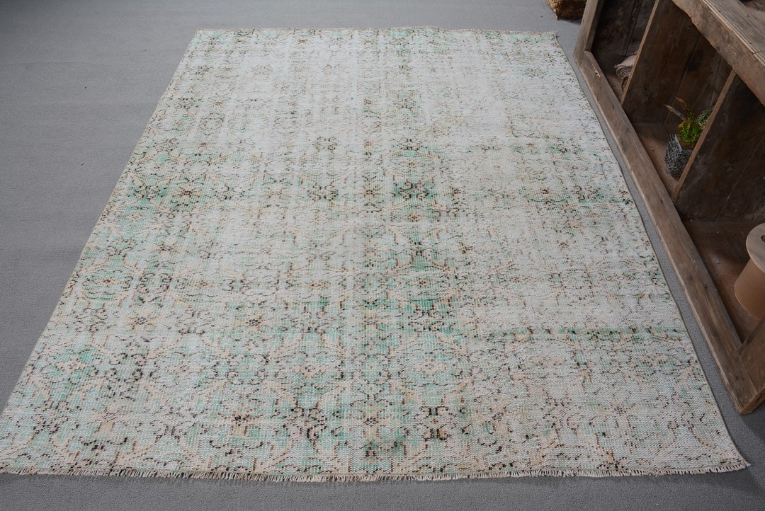 Turkish Rug, 6x7 Area Rug, Vintage Rug, Antique Anatolian Rug, Rugs for ...