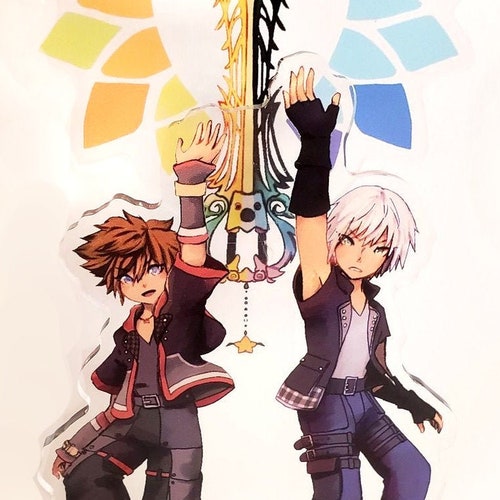 Kingdom Hearts Soriku Sora Riku Keyblade 3pc Stand | Etsy