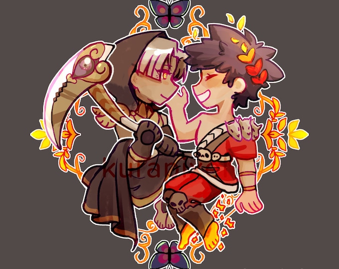 Thanzag Zagthan Zagreus Thanatos Keychain Charm Hades Game - Etsy