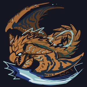Monster Hunter Charm Keychain Monhun Zoh Shia Rey Dau Quematrice ...