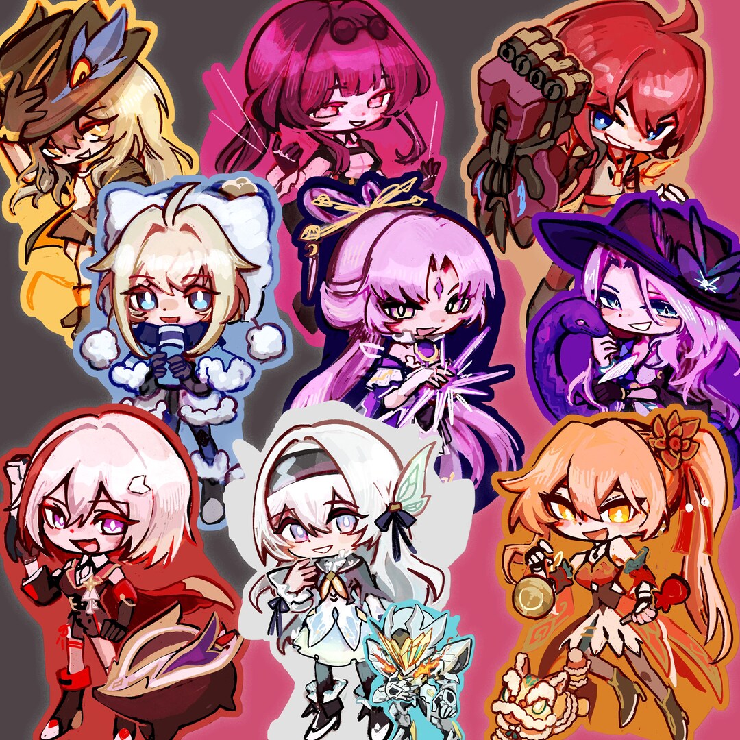 Honkai Star Rail Charms Key Chains Vol 3 - Stelle (harmony) Kafka Luka ...