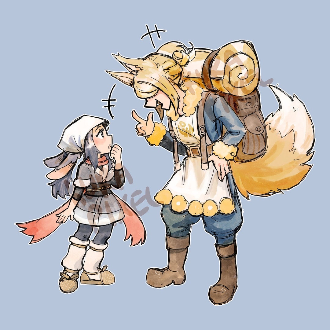 Pokemon Legends Arceus Fox Volo & Bunny Dawn/protag Acrylic Stand - Etsy