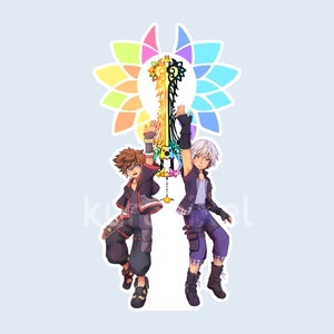 Kingdom Hearts Soriku Sora Riku Keyblade 3pc Stand - Etsy