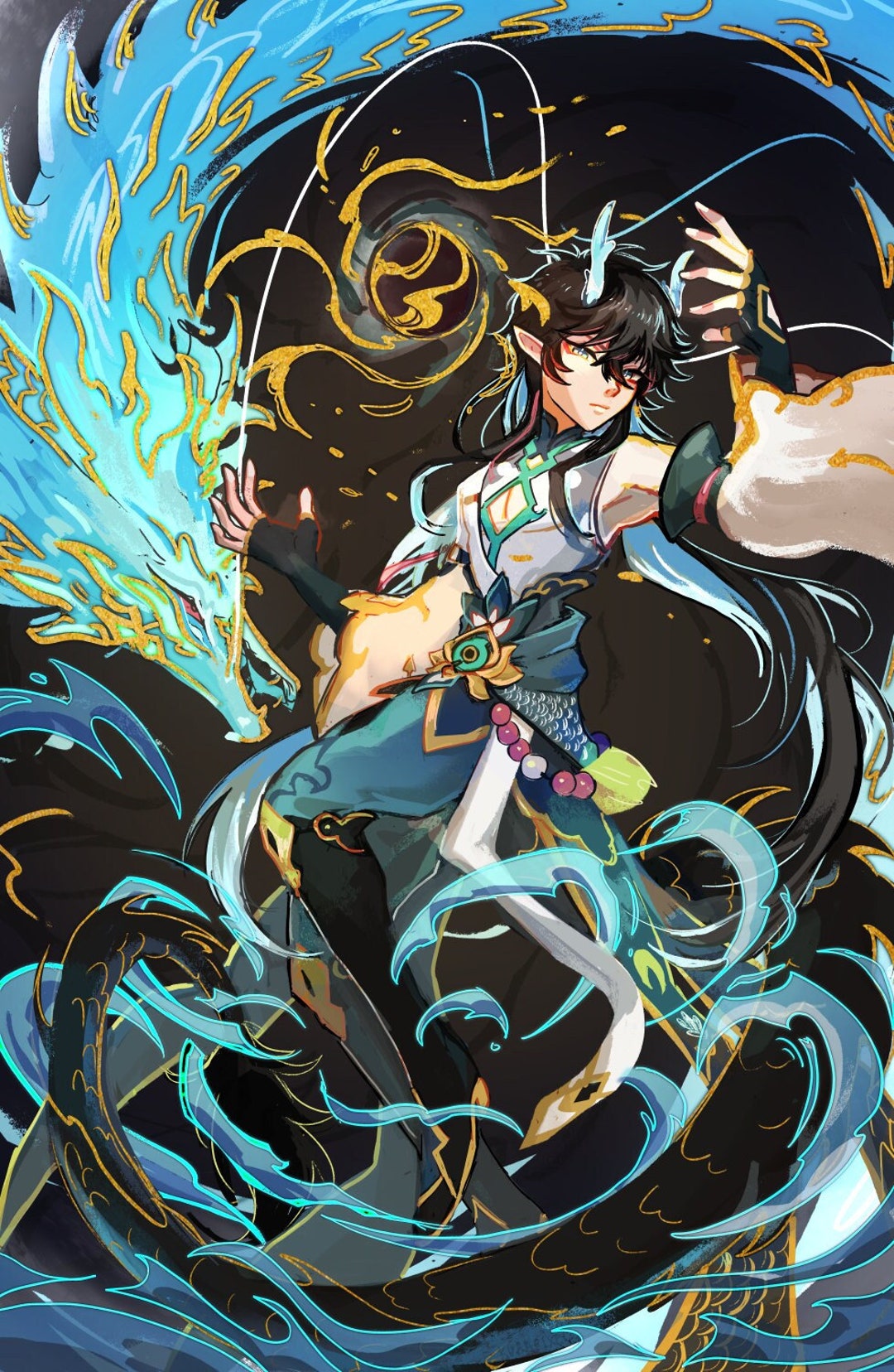 Imbibitor Lunae Dan Heng - Honkai Star Rail HSR - 11"x17" Print Artwork ...