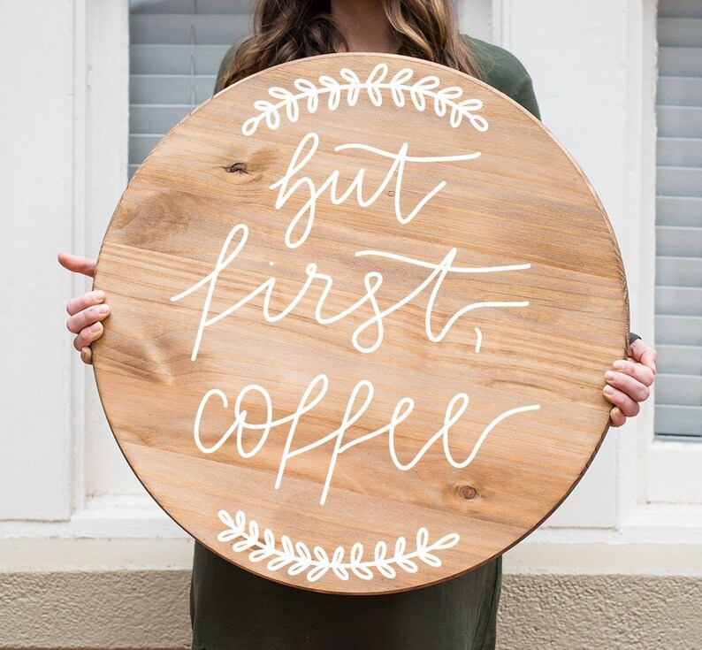 Custom Wood Sign Circle - Etsy