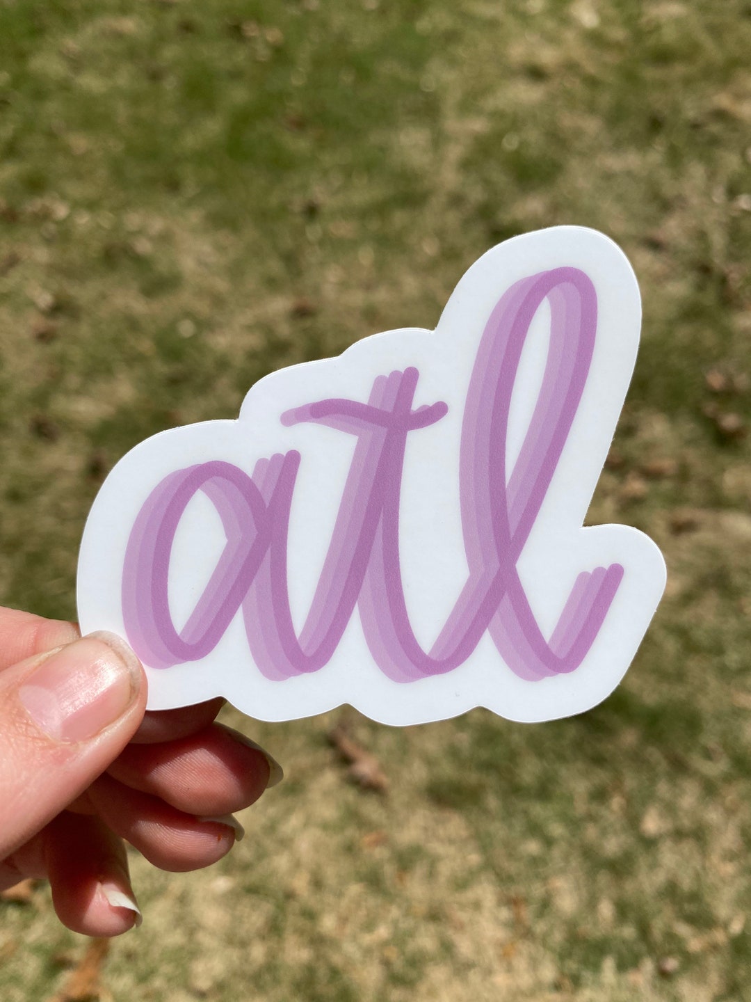 ATL Sticker: Monochrome Atlanta Vinyl Decal - Etsy