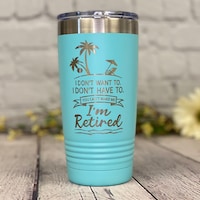 Tumbler Retirement Gift, Retirement Party, Retirement Wine Tumbler ...