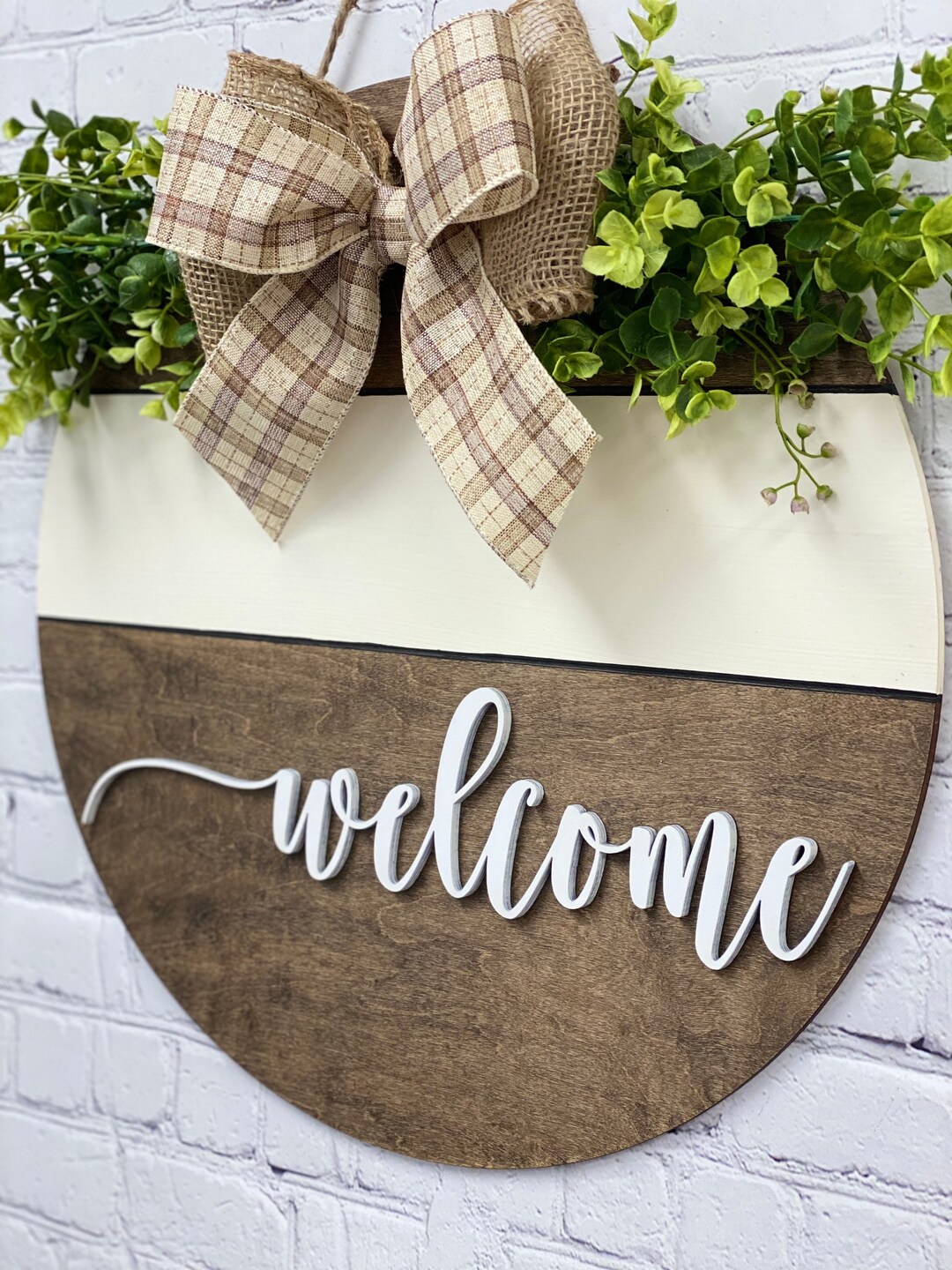 Welcome Door Hanger, Housewarming Gift, Farmhouse Door Hanger ...