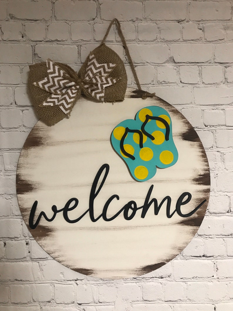 Interchangeable Welcome Door Hanger Rustic Door Hanger All - Etsy