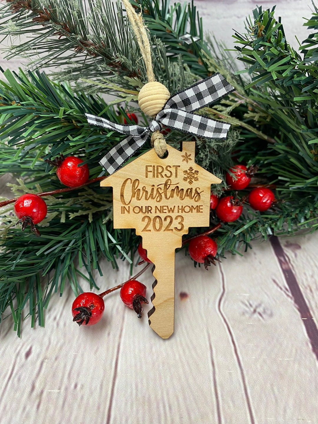 First Christmas in Our New Home 2023 Christmas Ornament, Engraved ...
