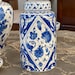 Handmade Blue Turkish Tile Cylinder Cube - Etsy