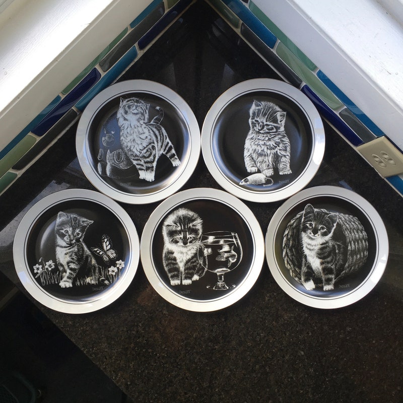 Cat Plates - Etsy