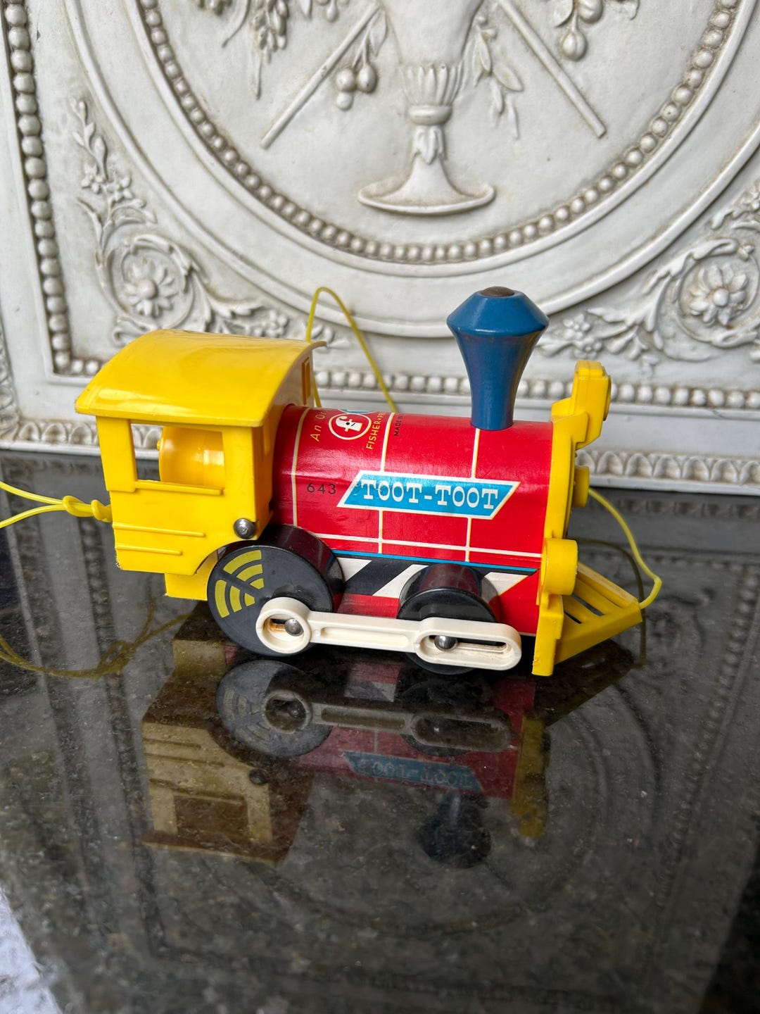 Vintage Fisher Price Toot Toot Train Pull Toy #643 USA 1960’s Excellent ...