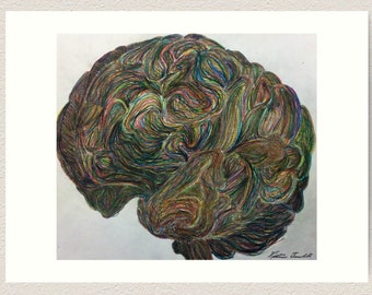 Neuro Flowers Rainbow Brain Autism Art Inclusion Digital - Etsy