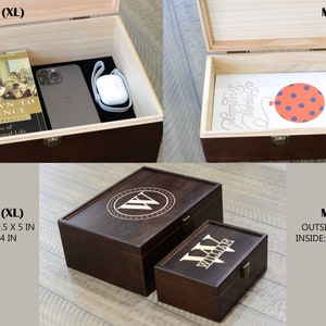 Wedding Keepsake Box, Personalized Wooden Box With Lid, Custom Memory ...