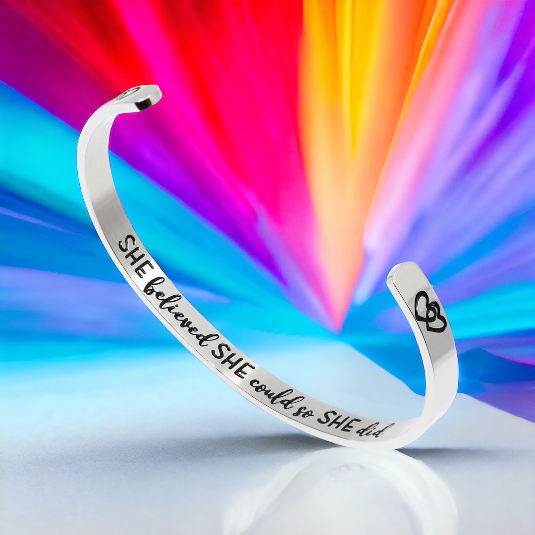 Mental Health Gift Bracelet, Inspiring Bracelet, Encouragement Gift for ...
