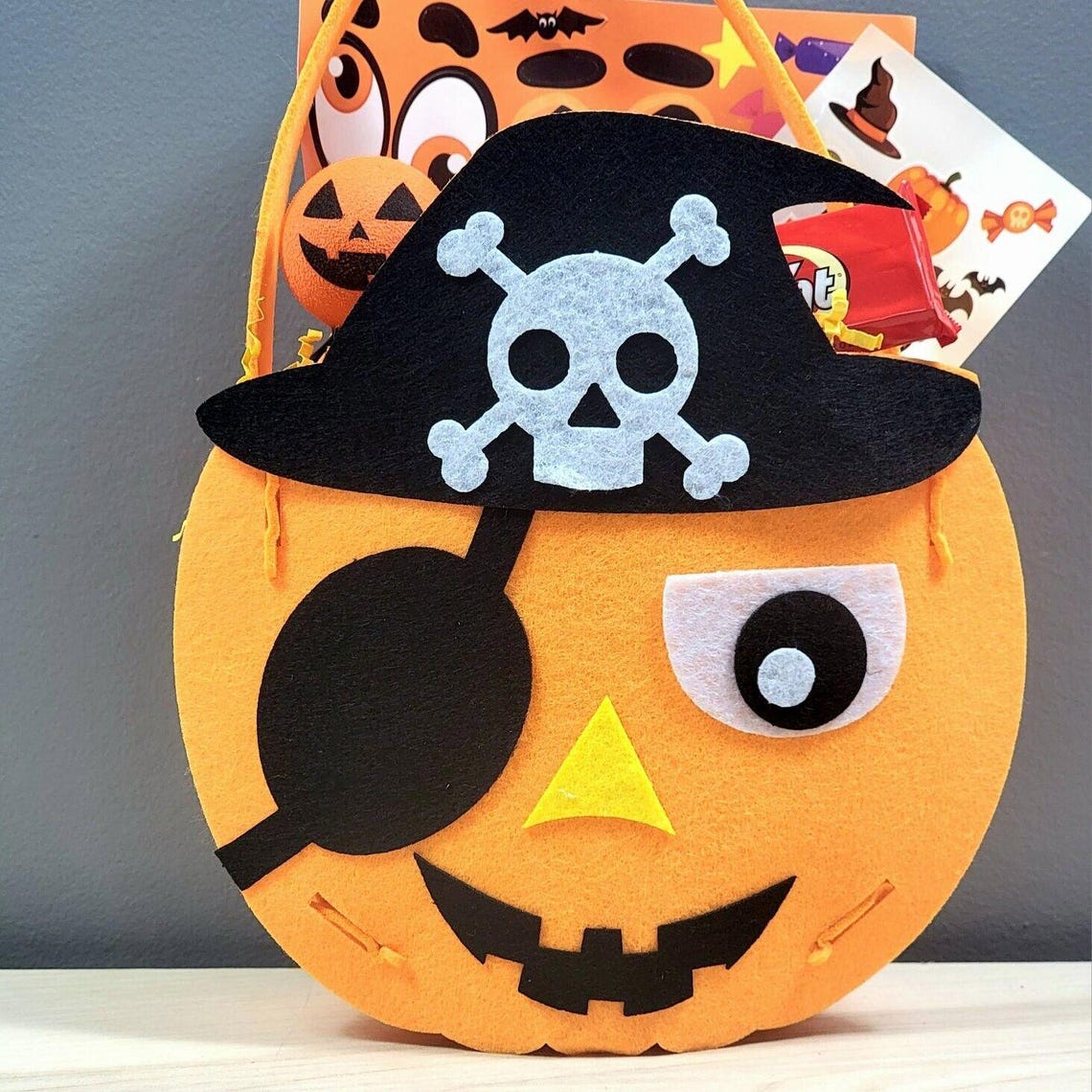 5-halloween Candy Bag Craft Kits, Craft Kits, Halloween Crafts-no GLUE ...