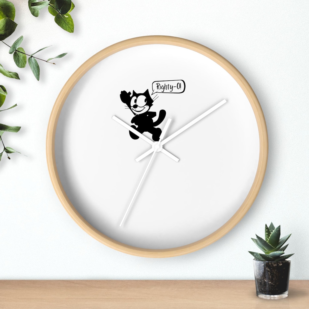 Vintage Felix the Cat Wall Clock - Etsy