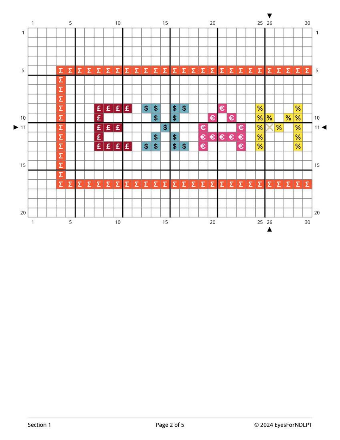 Interstellar Morse Code STAY 4" Round Needlepoint Cross Stitch Chart ...