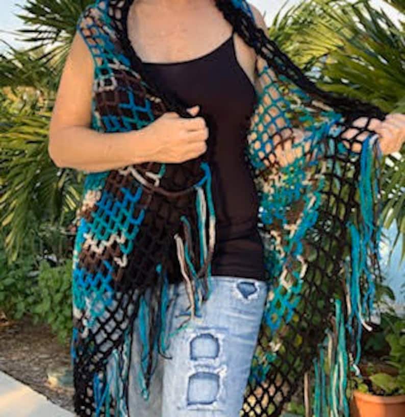 Boho Hippie Circle Vest Crochet Pattern (PDF Pattern) - Etsy