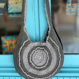 Boho Hobo Bag Pattern, Handbag Pattern, Handmade Bag Pattern, Grey ...
