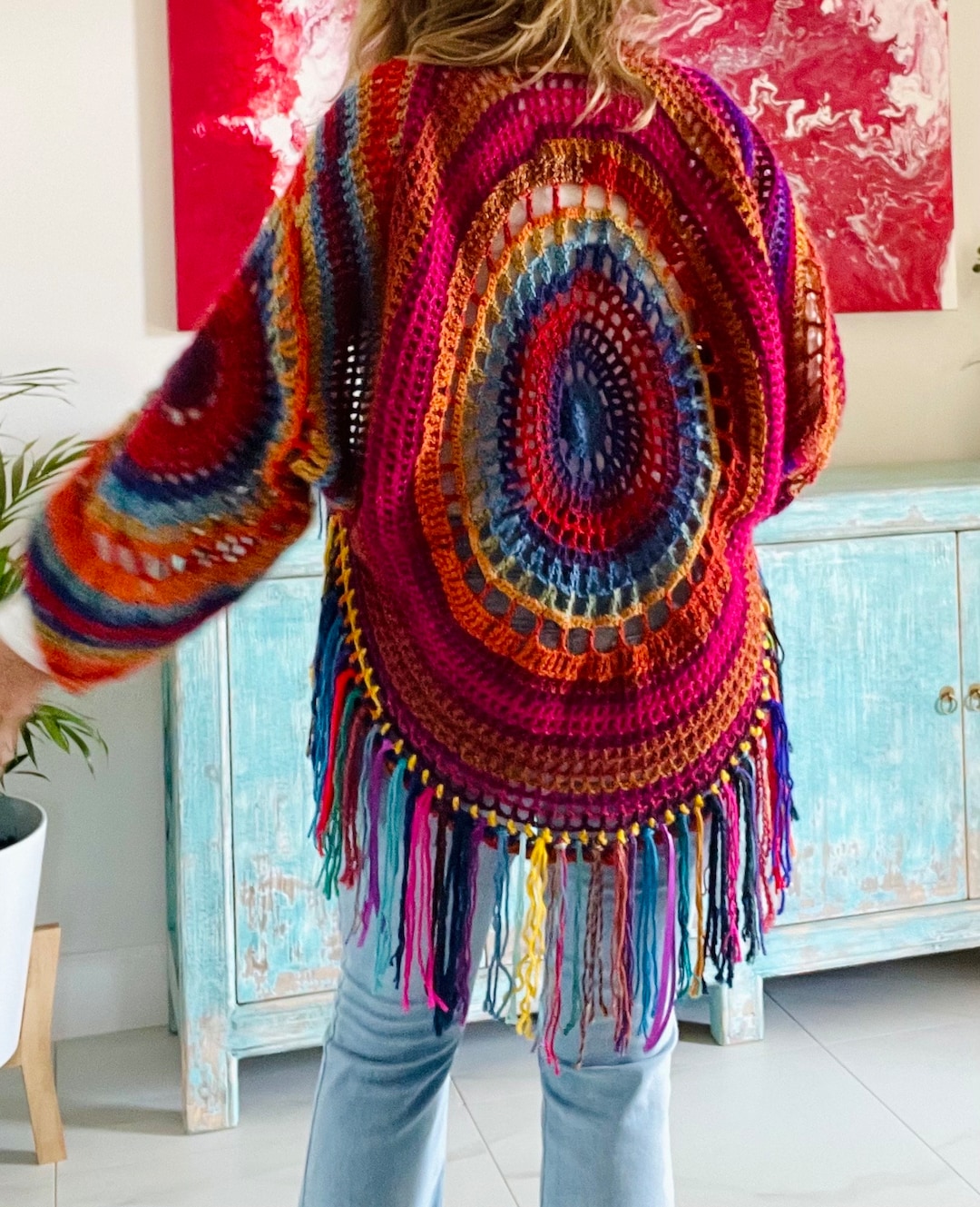 Crochet Pattern, Cardigan Pattern, Mandala Cardigan, Boho Crochet ...