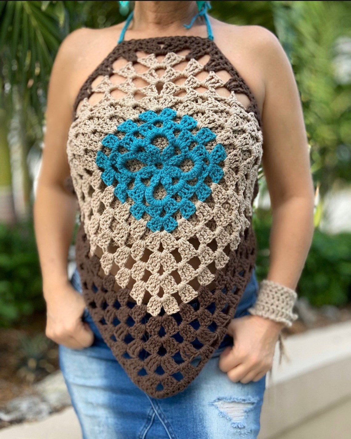 Crochet Halter Pattern, Boho Crochet Pattern, Festival Halter Top ...