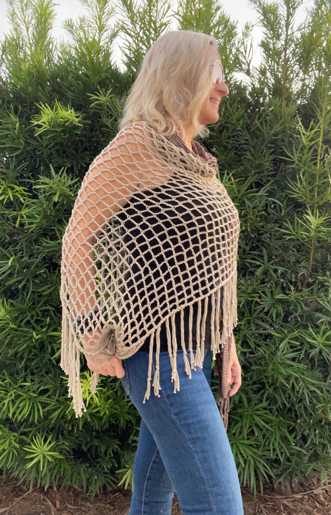 Long Shawl Shawl Pattern Long Crochet Wrap Pattern Boho - Etsy