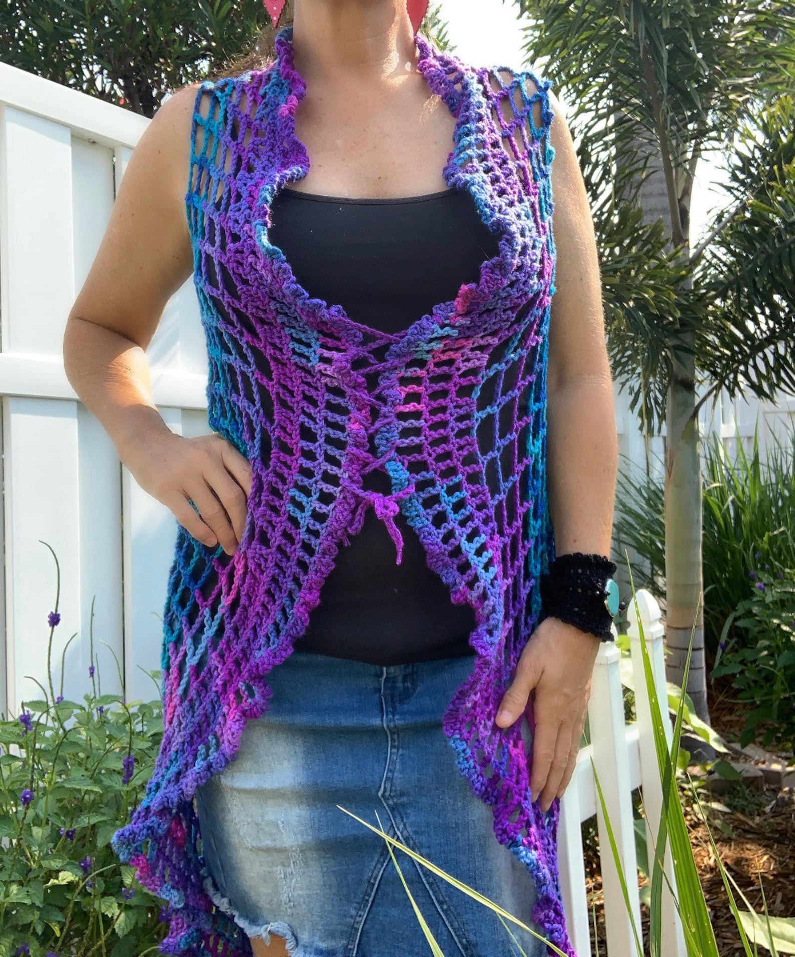 Boho Hippie Circle Vest Crochet Pattern (PDF Pattern) - Etsy