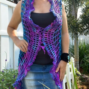 Boho Hippie Circle Vest Crochet Pattern (PDF Pattern) - Etsy