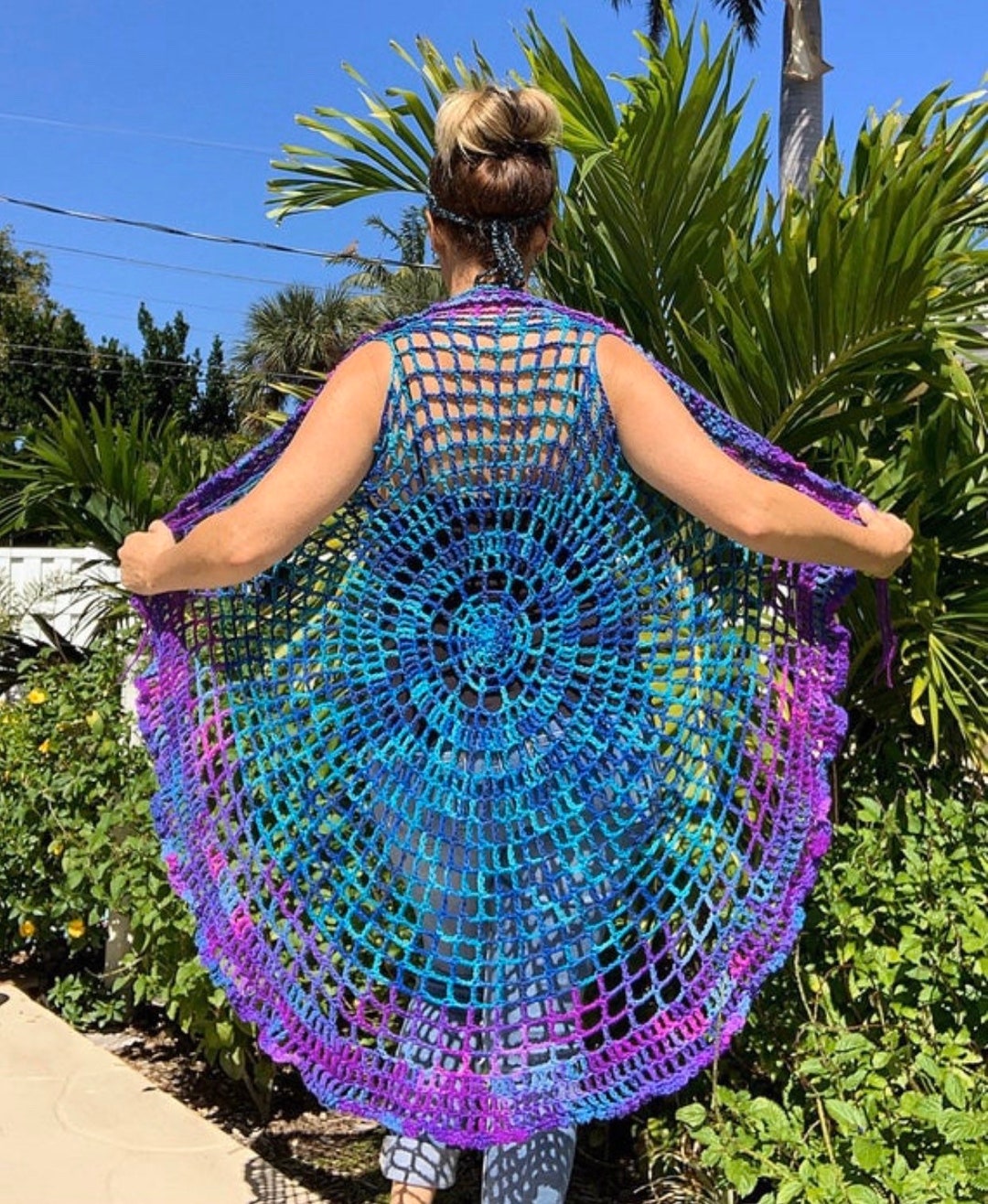 Boho Hippie Circle Vest Crochet Pattern (PDF Pattern) - Etsy
