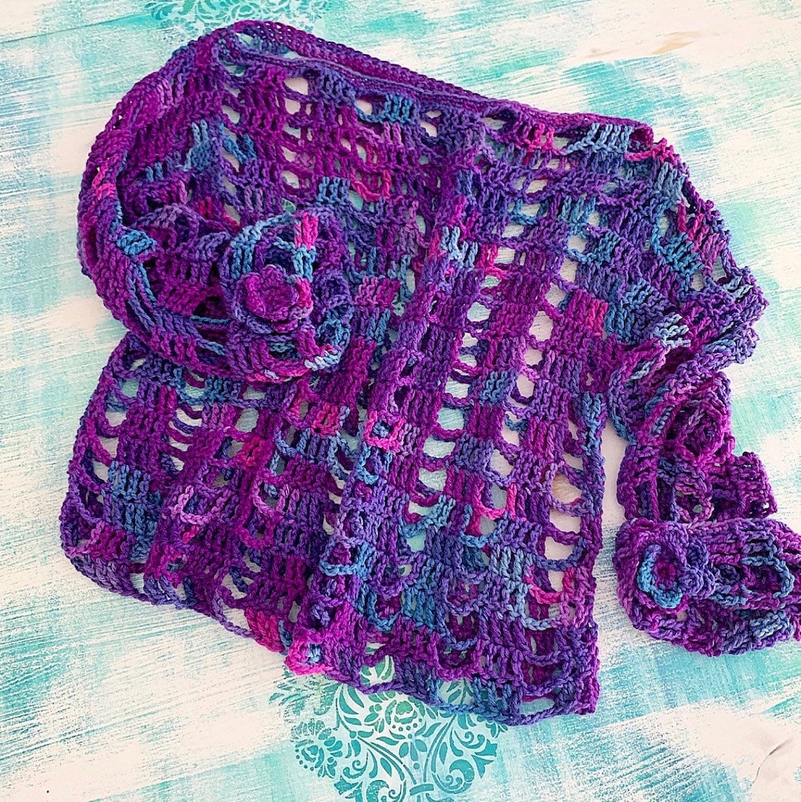 Purple Crochet Top Purple Top Purple Boho Top Spring Top. | Etsy