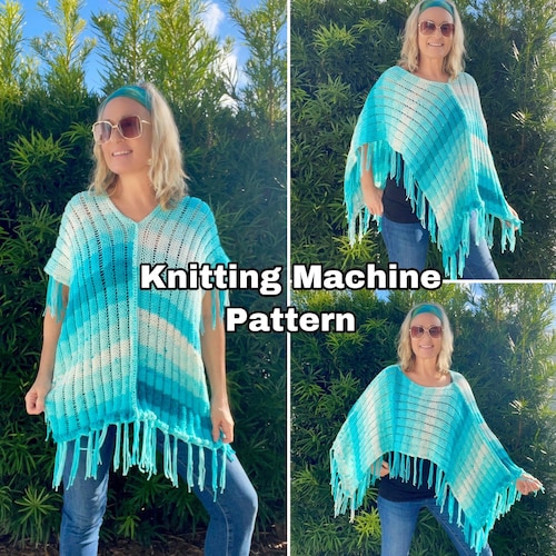 Patchwork Cardigan Knitting Machine Pattern PDF Digital - Etsy