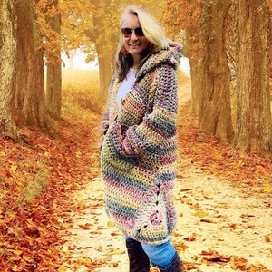 Boho Hooded Crochet Coat Pattern: LM Woodland Dreams (PDF Pattern) - Etsy