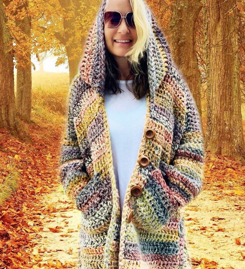 Boho Hooded Crochet Coat Pattern: LM Woodland Dreams (PDF Pattern) - Etsy